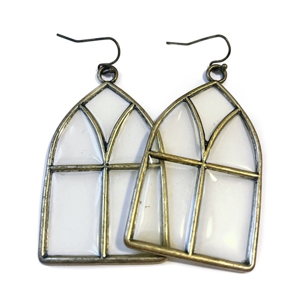 sanctuaire | Jewelry | Sanctuaire Gold Toned Stained Glass Window ...